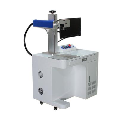 China 50W Fiber Laser Marking Machine 0.5mm Depth For Metal Glass Plastic for sale