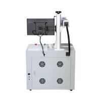 China 50W Fiber Laser Marking Machine 0.5mm Depth For Metal Glass Plastic for sale