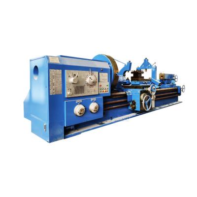 China CW6163 CW6180 Manual Lathe Machine 18kw With Gig Bore Manual Turret for sale
