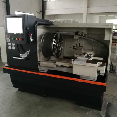 China AWR25 Horizontal Upgraded Alloy Wheel Rim Diamond Cutting Repair CNC Lathe Machine for sale