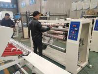 China Transparent BOPP Packing Jumbo Roll Tape Slitting Machine for sale