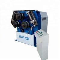 China Automatic Hydraulic Iron Profile Tube Bender Rolling Bending Machine W24S-6 for sale