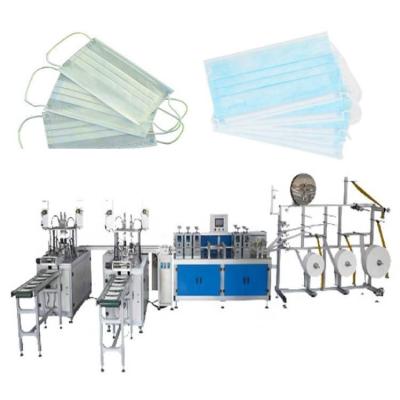 China Fully Automatic Disposable Medical Surgical Face Mask Machine Face Mask Making Machine for sale