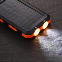 China IP67 IPX6 Waterproof Solar Power Bank 20000mah Solar charger waterproof 10000mah 8000mah power bank portable for cell for sale