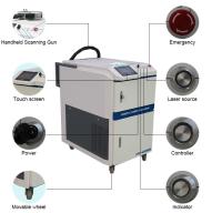China Fiber Laser Cleaning Machine 100w 200w For Oil Stain/ Rust / Coating Materials for sale
