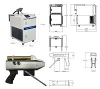 China Best Price 50W 200W Rust Removal Surface 1000w laser cleaning machine for sale