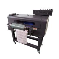 China Large roll to roll A3 UV Printer FILM Printing UV DTF LOGO Printing Machine CMYK W Varnish UV dtf sticker printer for sale