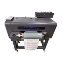 China Large roll to roll A3 UV Printer FILM Printing UV DTF LOGO Printing Machine CMYK W Varnish UV dtf sticker printer for sale