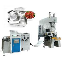 China Fully Automatic Aluminum Foil Box Container Making Forming Machine Production Line for sale