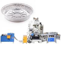 China Semi Automatic Aluminum Foil Fast Food Box Making Machine Disposable Container Production Line for sale