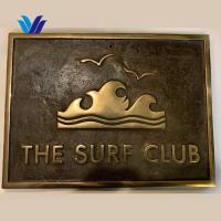 China Custom Cast Bronze Plaque 3D Metal Engraved Sign for Hotel Room Memorial Grave Marker for sale