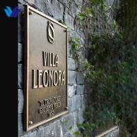 China Custom 3D Metal Brass Carved Signs Cast Bronze Plaques for Hotel Room 100-240V for sale