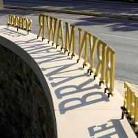 China Custom Brass Letters Sign 3D Lettering Gold Sign Solid Aluminum Letters Outdoor 2kg for sale