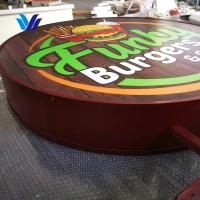 China Custom 3D Illuminated Channel Letter Stainless Steel Sign LED Advertising Logo Acrylic Light Box 30x30 cm for sale