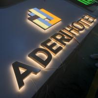China HongSen Custom 3D Metal Backlit LED Sign 100-240V Stainless Steel Channel Letter for sale