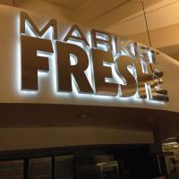 China Vandal Resistant LED Backlit Metal Letters 6000K Illuminated Signs for Public Spaces for sale