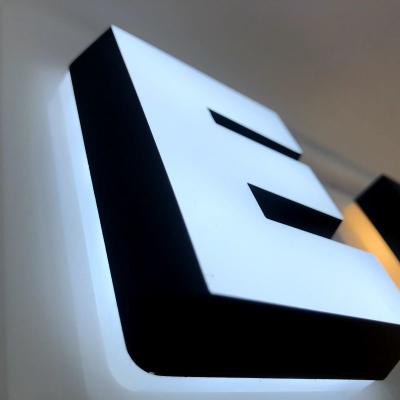 China Custom 3D Luminous Acrylic LED Sign 12V 6000K for Office Business Letter Display for sale