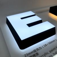 China Custom 3D Luminous Acrylic LED Sign 12V 6000K for Office Business Letter Display for sale