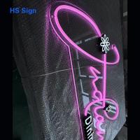 China Custom LED Channel Letters Illuminated Metal 3D Business Sign Acrylic Neon Light Outdoor 220V for sale