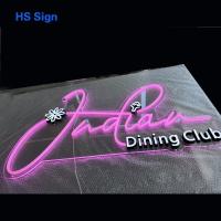 China Custom LED Channel Letters Illuminated Metal 3D Business Sign Acrylic Neon Light Outdoor 220V for sale