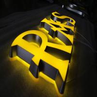 China Hong Sen 3D Mini LED Acrylic Channel Letters Indoor Illuminated 12V DC for Office Hospital Sign for sale