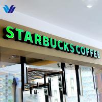 China Hongsen Custom 3D Backlit LED Channel Letter Sign Stainless Steel Acrylic Outdoor 6000K 30000Hrs for sale
