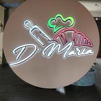 China Hongsen Custom 3D Backlit LED Channel Letter Sign Stainless Steel Acrylic Outdoor 6000K 30000Hrs for sale