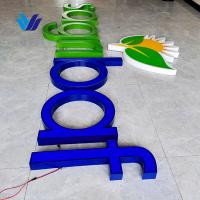 China Hongsen Custom 3D Backlit LED Channel Letter Sign Stainless Steel Acrylic Outdoor 6000K 30000Hrs for sale