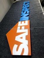 China Custom Stainless Steel LED Business Sign 6000K 30000 Hours Indoor Outdoor Transformer Powered for sale