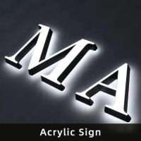 China HONGSEN Custom Steel 3D LED Letter Sign Outdoor Metal Logo with 6000K 30000Hrs for sale