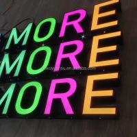 China Custom Commercial PVC Acrylic Office Channel Letters LED RGB Front Illuminated Sign 12V 6000K for sale