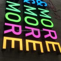 China Custom Commercial PVC Acrylic Office Channel Letters LED RGB Front Illuminated Sign 12V 6000K for sale