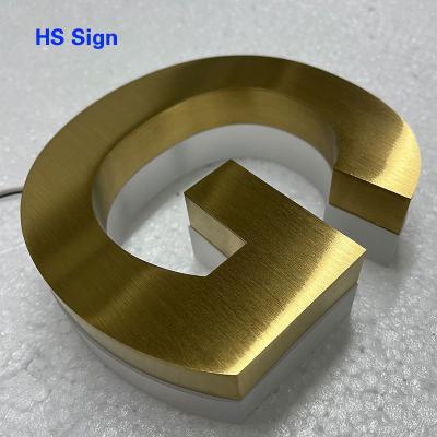 China Custom LED Illuminated Channel Letter Sign Metal Outdoor 6000K 30000Hrs for Business for sale