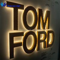 China Hongsen Custom Stainless Steel LED Sign Board 30000H Indoor Outdoor Advertising Logo Sign for sale