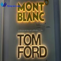 China Hongsen Custom Stainless Steel LED Sign Board 30000H Indoor Outdoor Advertising Logo Sign for sale