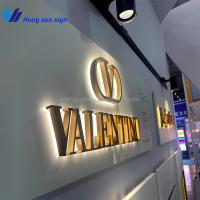 China Hongsen Custom Stainless Steel LED Sign Board 30000H Indoor Outdoor Advertising Logo Sign for sale
