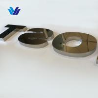 China Custom LED Acrylic Letters Outdoor Titanium Mirror 3D Backlit Sign for Commercial Store for sale