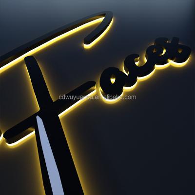 China Custom 3D LED Channel Letter Sign Acrylic Backlit Stainless Steel 6000K 100-240V Indoor Outdoor for sale