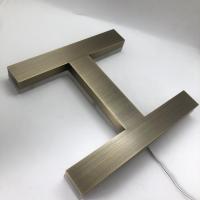 China Custom Stainless Steel LED Back Light Sign Letter 3D Side Light 110V 230V for sale