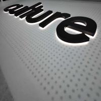 China Hongsen Custom 3D LED Backlit Metal Letter Sign Outdoor Store Sign 6000K 30000Hrs for sale