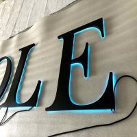 China Hongsen Custom 3D LED Backlit Metal Letter Sign Outdoor Store Sign 6000K 30000Hrs for sale