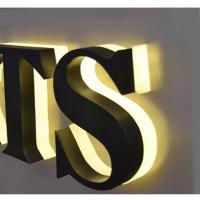 China Hongsen Customized 3D LED Backlit Sign Stainless Steel Acrylic Letter Sign 6000K 100-240V Indoor Outdoor for sale