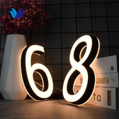 China HONGSEN Custom LED Acrylic Channel Letters 6000K 30000Hrs for Indoor Outdoor Advertising for sale