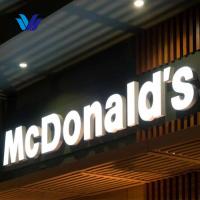 China Custom 3D LED Channel Letters Shop Signboard 6000K Metal Outdoor Sign HONGSEN for sale