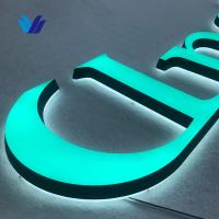 China Hongsen Custom Blue Acrylic LED Channel Letter Sign for Indoor Outdoor Advertising 6000K for sale