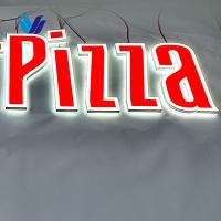 China Hongsen Custom 3D Stainless Steel LED Channel Letters 6000K Outdoor Shop Sign for sale