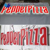 China Hongsen Custom 3D Stainless Steel LED Channel Letters 6000K Outdoor Shop Sign for sale