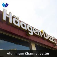 China Hongsen Custom 3D Stainless Steel LED Channel Letters 6000K Outdoor Shop Sign for sale