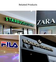 China Hongsen Custom 3D Stainless Steel LED Channel Letters 6000K Outdoor Shop Sign for sale
