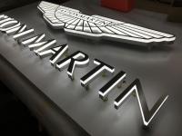 China Custom 3D Logo Wall Sign LED Lights Outdoor Advertising Grill House Metal 6000K 30000Hrs for sale